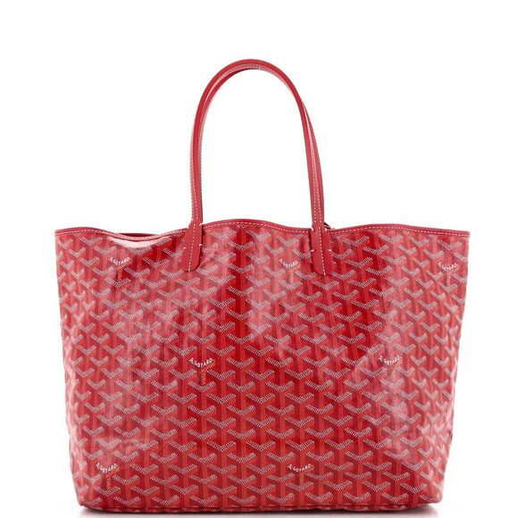 Goyard | Bags | Goyard Saint Louis Tote Coated Canvas Pm Red | Poshmark